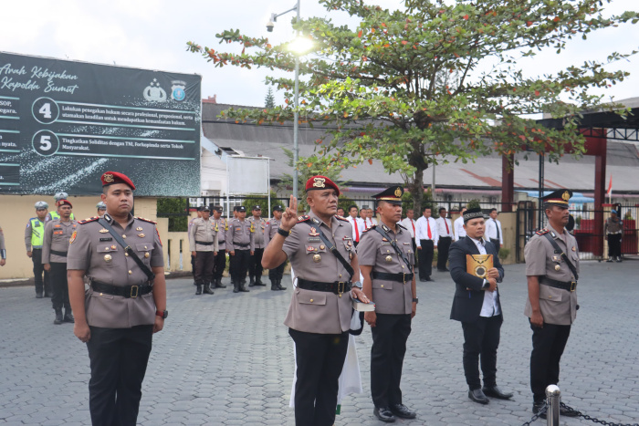 Kapolres Tanjung Balai Lantik Kasat Reskrim dan Kapolsek Sei Tualang ...